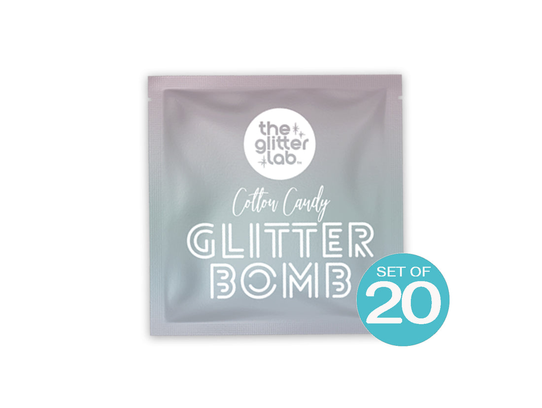 Teal Glitter Bombs - Set of 20 – The Glitter Lab