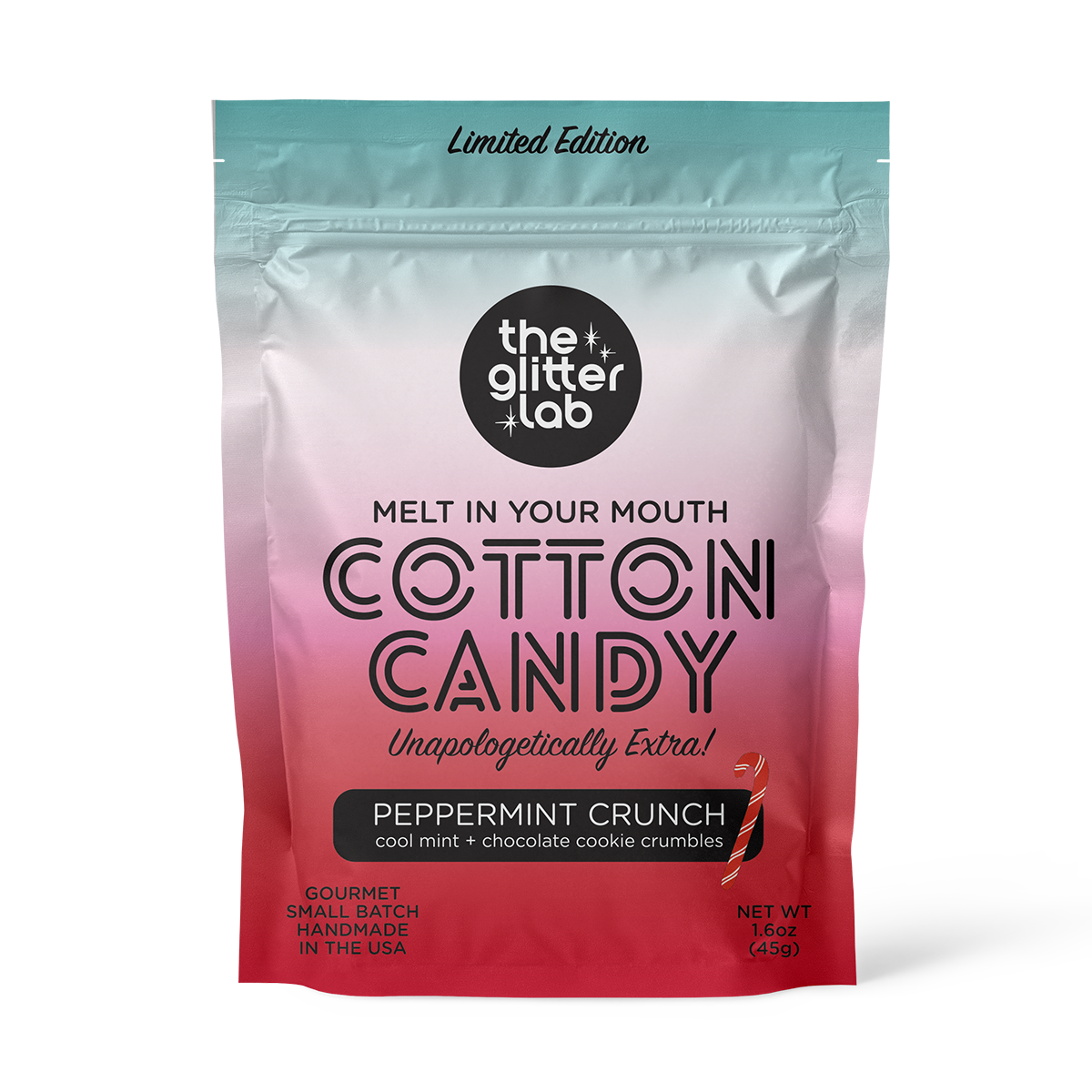 Peppermint Crunch Gourmet Cotton Candy - Small Batch Dessert Treat ...
